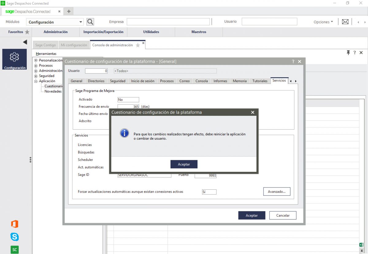 ¿Como forzar las actualizaciones automáticas en SAGE Connected? – megazona
